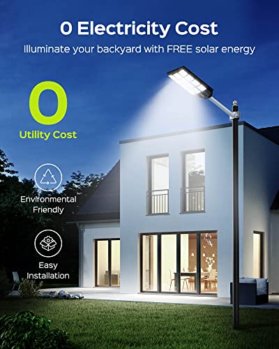 3600000 Lumens Solar Street Light Outdoor Solar Flood Lights with Moti – JACKYLED