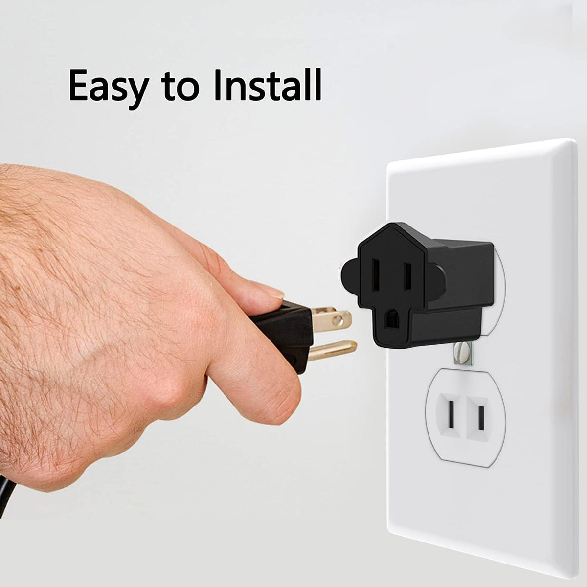 4 Pack 3-2 Prong Adapters Grounding Adapter – JACKYLED