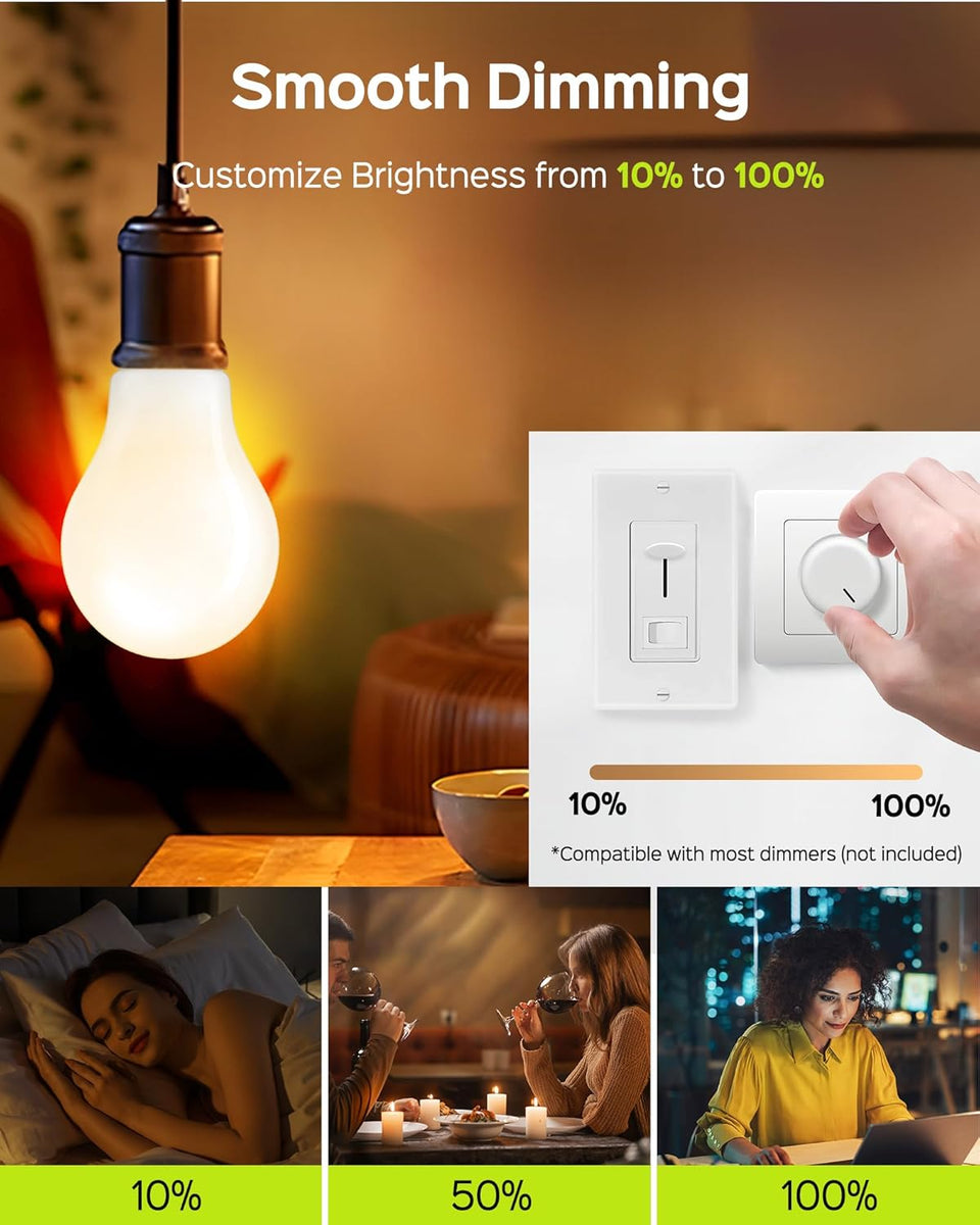 A19 LED Light Bulb E26 Medium Base 450 Lumens – JACKYLED