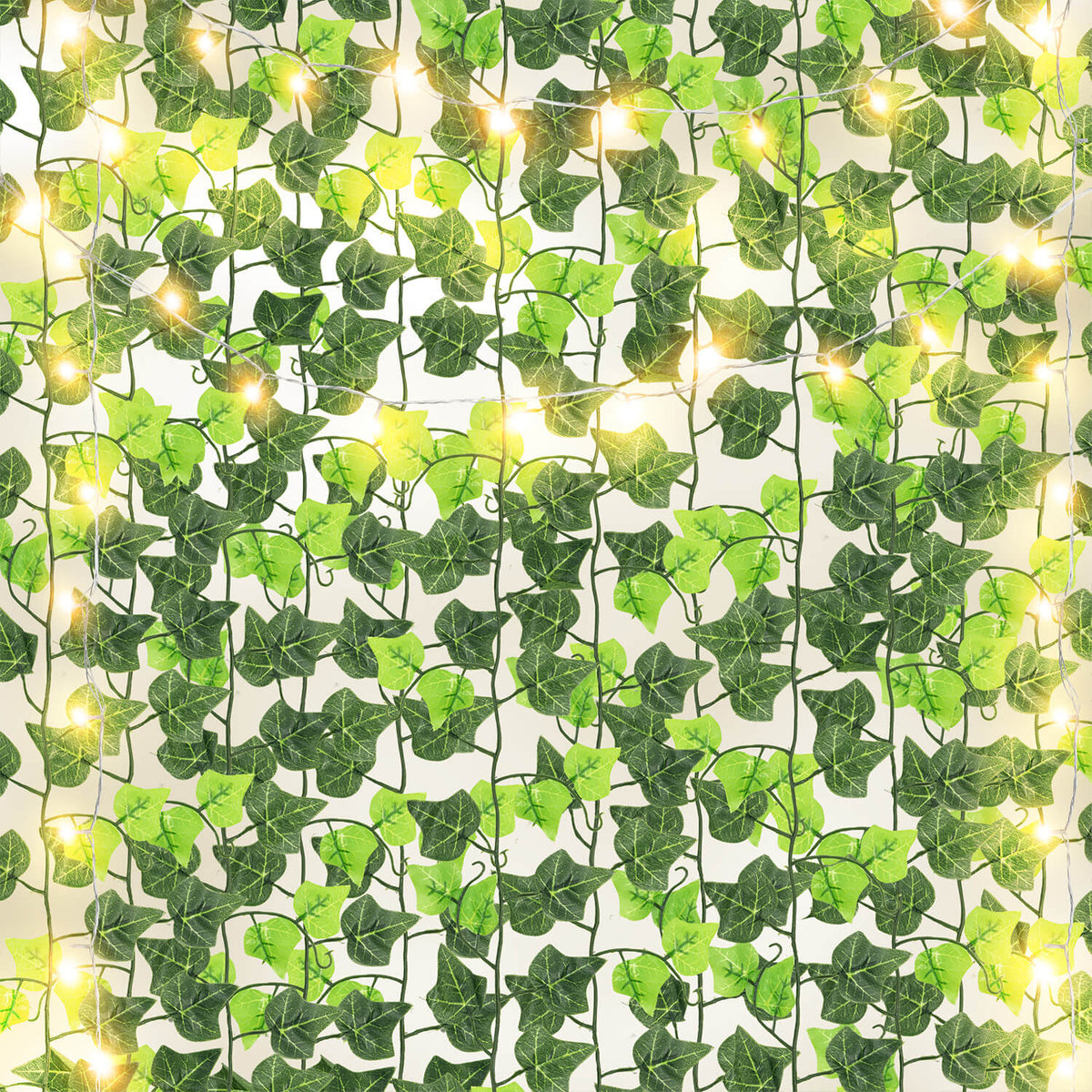 90ft 12 Pack Double Colors Artificial Ivy String Lights – JACKYLED