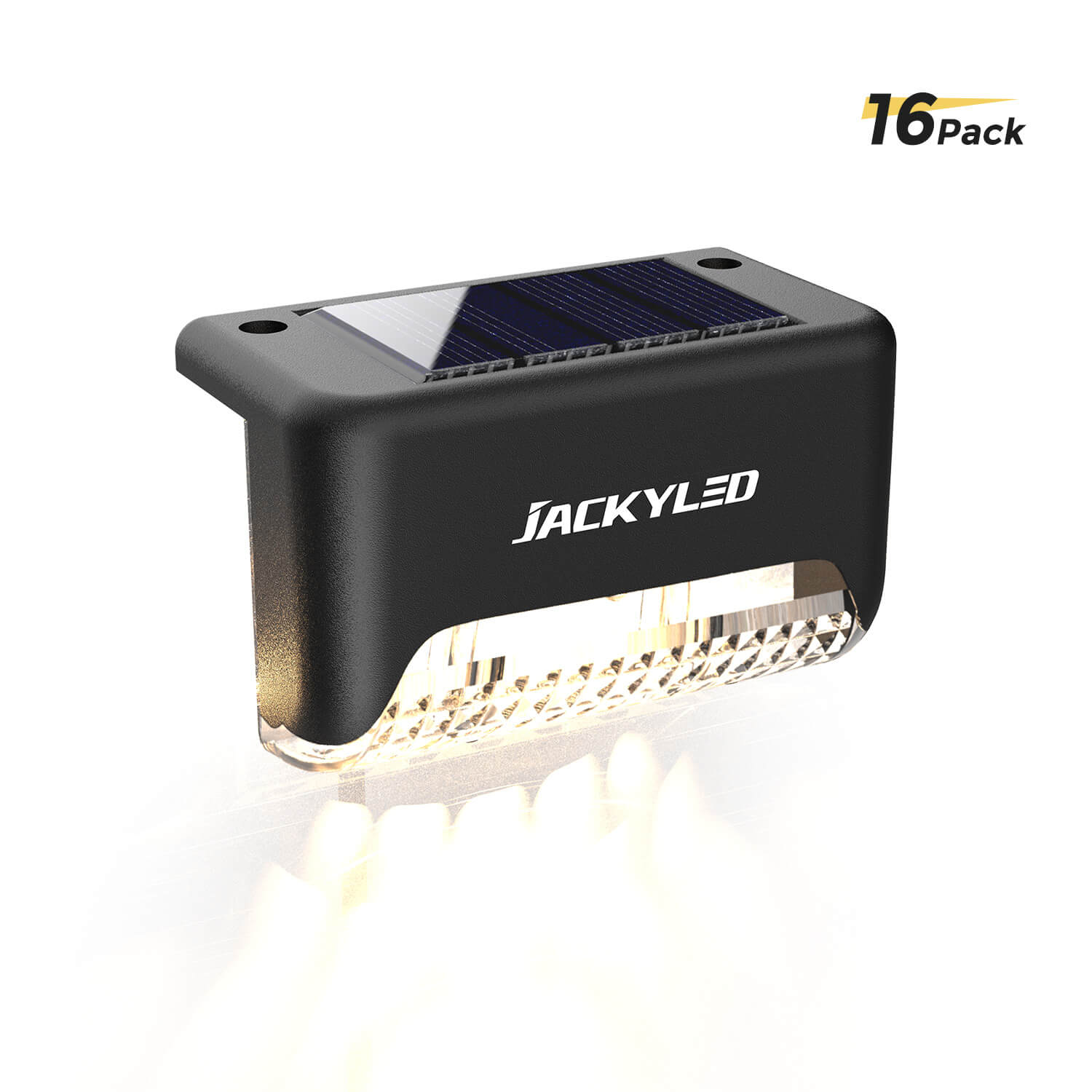 16 Pack Waterproof LED Solar Deck Lights – JACKYLED